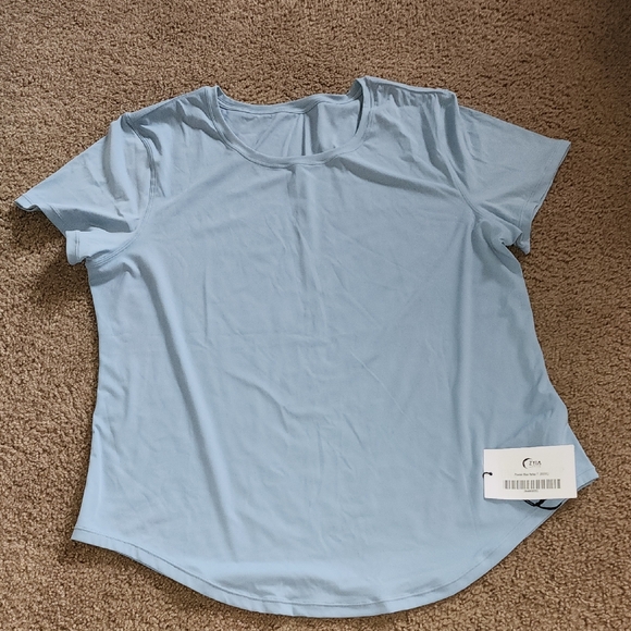 ZYIA | Tops | Zyia Powder Blue Reflex T | Poshmark